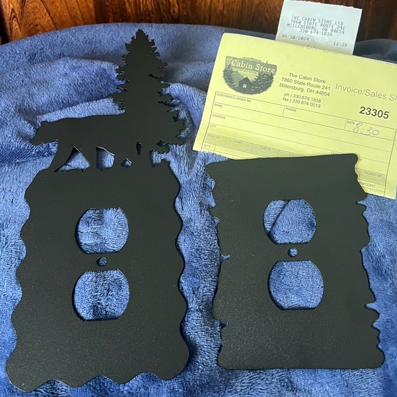 Amish Ohio | Other | Amish Ohio Black Metal Rustic 2 Switch Plates New ...